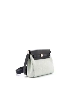 Hermès 20 Herbag Zip Toile And Leather