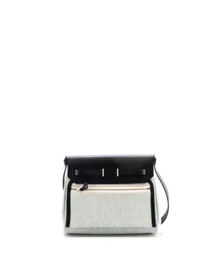 Hermès 20 Herbag Zip Toile And Leather