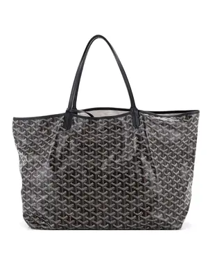 Goyard Gm Saint Louis Tote Coated Canvas - Black