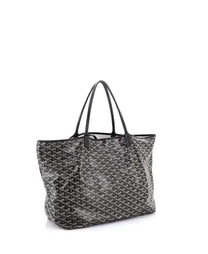 Goyard Gm Saint Louis Tote Coated Canvas - Black