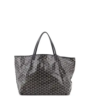 Goyard Gm Saint Louis Tote Coated Canvas - Black