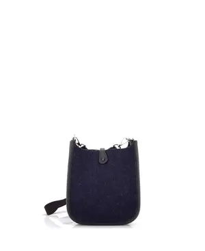 Hermès Tpm Evelyne Bag Gen Iii Felt - Blue