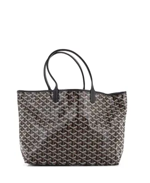 Goyard Pm Saint Louis Tote Coated Canvas - Black