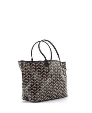 Goyard Pm Saint Louis Tote Coated Canvas - Black