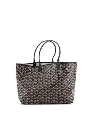 Goyard Pm Saint Louis Tote Coated Canvas - Black