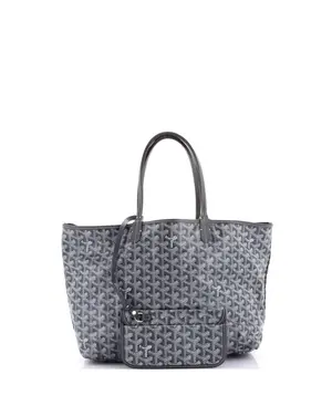 Goyard Pm Saint Louis Tote Coated Canvas - Gray