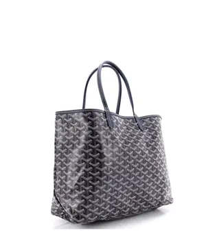 Goyard Pm Saint Louis Tote Coated Canvas - Blue