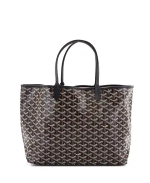 Goyard Pm Saint Louis Tote Coated Canvas - Black