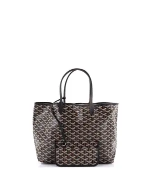 Goyard Pm Saint Louis Tote Coated Canvas - Black