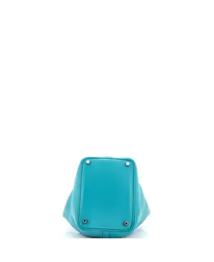 Hermès Pm Picotin Lock Bag Clemence - Blue