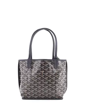 Goyard Mini Anjou Reversible Tote Coated Canvas - Black