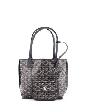 Goyard Mini Anjou Reversible Tote Coated Canvas - Black
