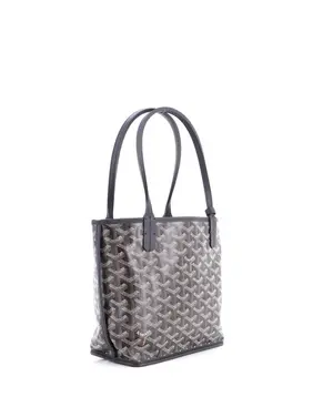 Goyard Mini Anjou Reversible Tote Coated Canvas - Black