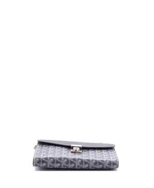Goyard Chypre Wallet On Strap Coated Canvas With Leather