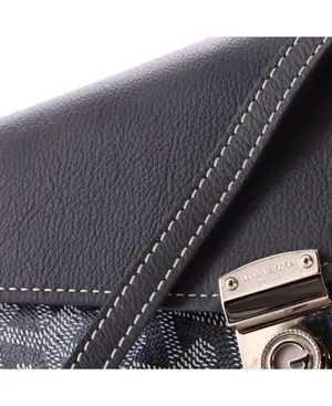 Goyard Chypre Wallet On Strap Coated Canvas With Leather