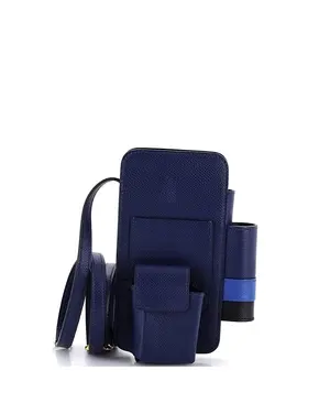 Hermès Hermesway Phone Case Crossbody Bag Epsom - Blue