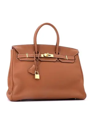 Hermès Birkin 35 Handbag Brown Togo With Hardware