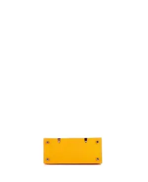 Goyard Mini Structured Saigon Top Handle Bag Coated Canvas With Leather