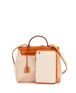 Hermès 31 Herbag Zip Criss Viking Toile And Leather