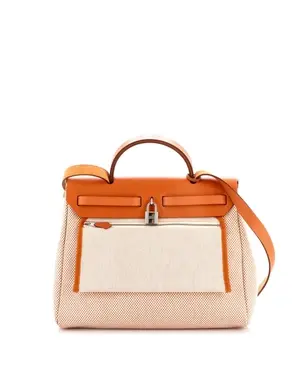 Hermès 31 Herbag Zip Criss Viking Toile And Leather