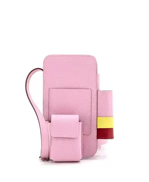 Hermès Hermesway Phone Case Crossbody Bag Epsom - Pink