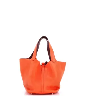 Hermès Mm Eclat Picotin Lock Bag Clemence