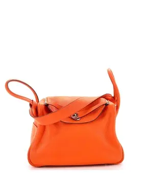 Hermès 34 Lindy Bag Clemence - Orange