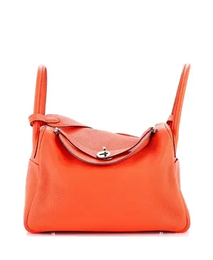 Hermès 30 Lindy Bag Clemence - Orange