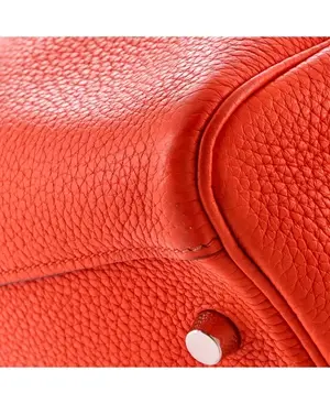 Hermès 30 Lindy Bag Clemence - Orange