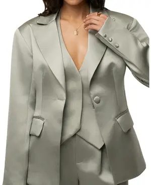 JLUXLABEL Victoria Satin Blazer