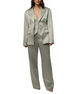 JLUXLABEL Victoria Satin Blazer