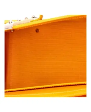 Goyard Structured Saigon Top Handle Bag Coated Canvas With Leather - Yellow