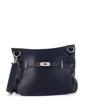 Hermès 34 Jypsiere Bag Clemence - Blue