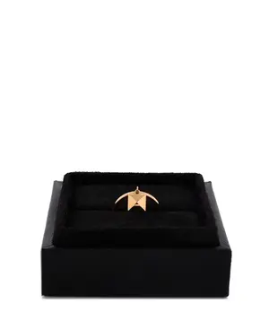 Hermès Small Clou D'h Charm Ring 18k Rose Gold