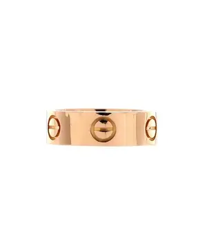CARTIER Love Band Ring 18k Rose Gold - Pink