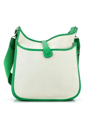 Hermès Gm Evelyne Bag Gen Iii Toile And Leather