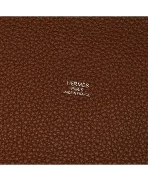 Hermès Pursangle Tote Canvas With Leather - Brown