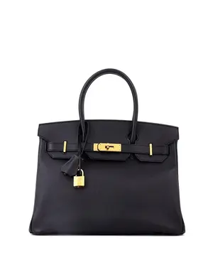 Hermès Birkin 30 Handbag Black Epsom With Gold Hardware - Noir
