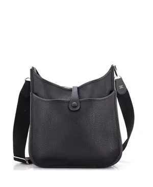 Hermès Pm Evelyne Bag Gen Iii Clemence - Black