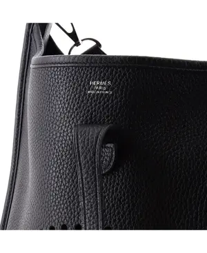 Hermès Pm Evelyne Bag Gen Iii Clemence - Black