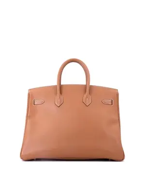 Hermès Birkin 35 Handbag Brown Courchevel With Hardware