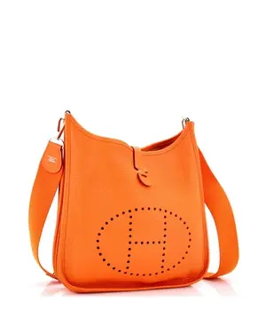 Hermès Pm Evelyne Bag Gen Iii Clemence - Orange