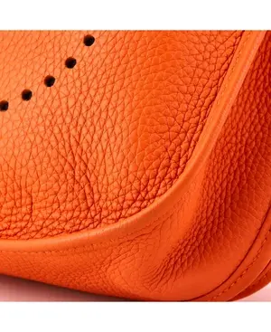 Hermès Pm Evelyne Bag Gen Iii Clemence - Orange