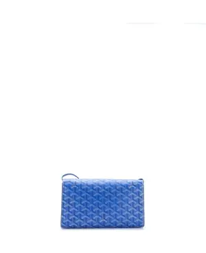 Goyard Pm Monte Carlo Clutch With Strap Coated Canvas