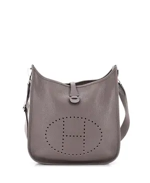 Hermès Pm Evelyne Bag Gen Iii Clemence - Gray