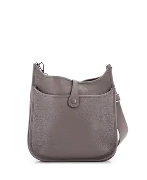 Hermès Pm Evelyne Bag Gen Iii Clemence - Gray