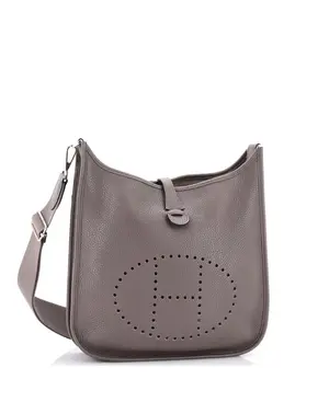 Hermès Pm Evelyne Bag Gen Iii Clemence - Gray