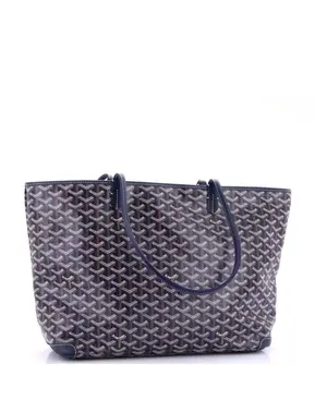 Goyard Mm Artois Tote Coated Canvas - Blue