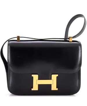 Hermès 24 Constance Bag Box Calf - Black