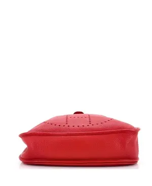 Hermès Gm Evelyne Bag Gen Iii Clemence - Red